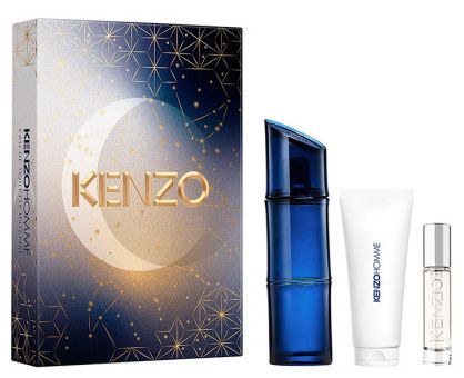 Coffret Kenzo Homme Intense Noël 2023 : Eau de toilette 110 ml + Gel douche 75 ml + Eau de ...