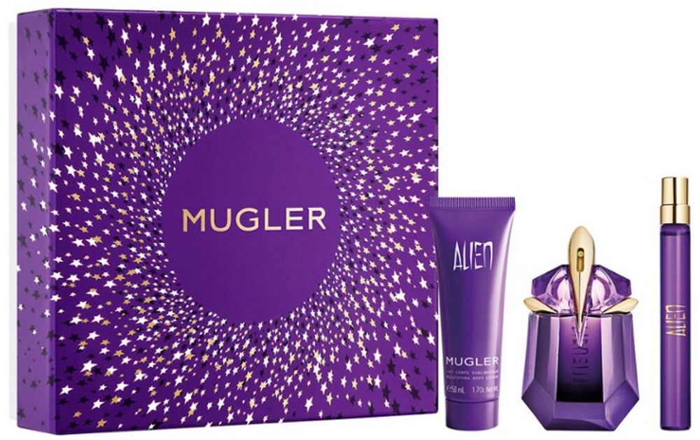 Mugler Coffret Alien : Eau de parfum 30 ml + Lait Corps + Vaporisateur ...