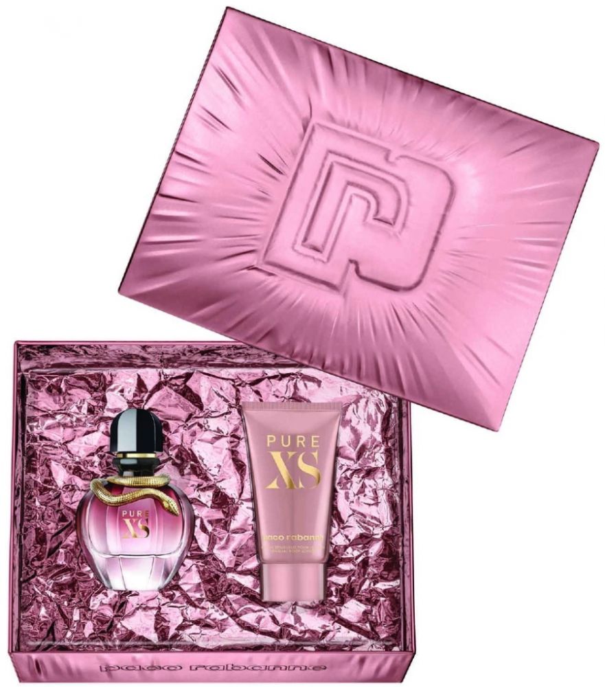 Paco Rabanne Coffret Pure XS Pour Elle : Eau de parfum 50 ml + Lait ...
